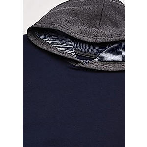 Fruit of the Loom Boys' Fleece Sweatshirts, Hoodies, Sweatpants & Joggers, Pullover-Navy/Pacific Blue, Large