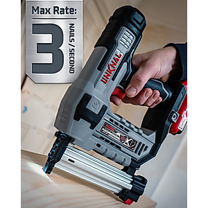 Electric Nail Gun, LINKNAL Cordless Brad Nailer Battery Powered,18 Gauge, 2×20V MAX Li-ion Batteries, Charger and 1000 Nails Included (L820-BN)