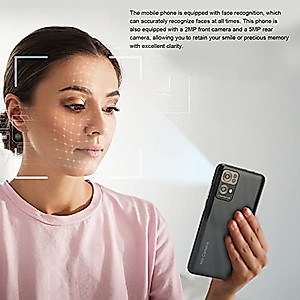 Heayzoki Rino7 Pro Unlocked Android Phones, Ultra Thin Smartphone with Face Recognition Function,HD Full Screen Dual Card Dual Standby Cellphone,2GB RAM 32GB ROM(Black)