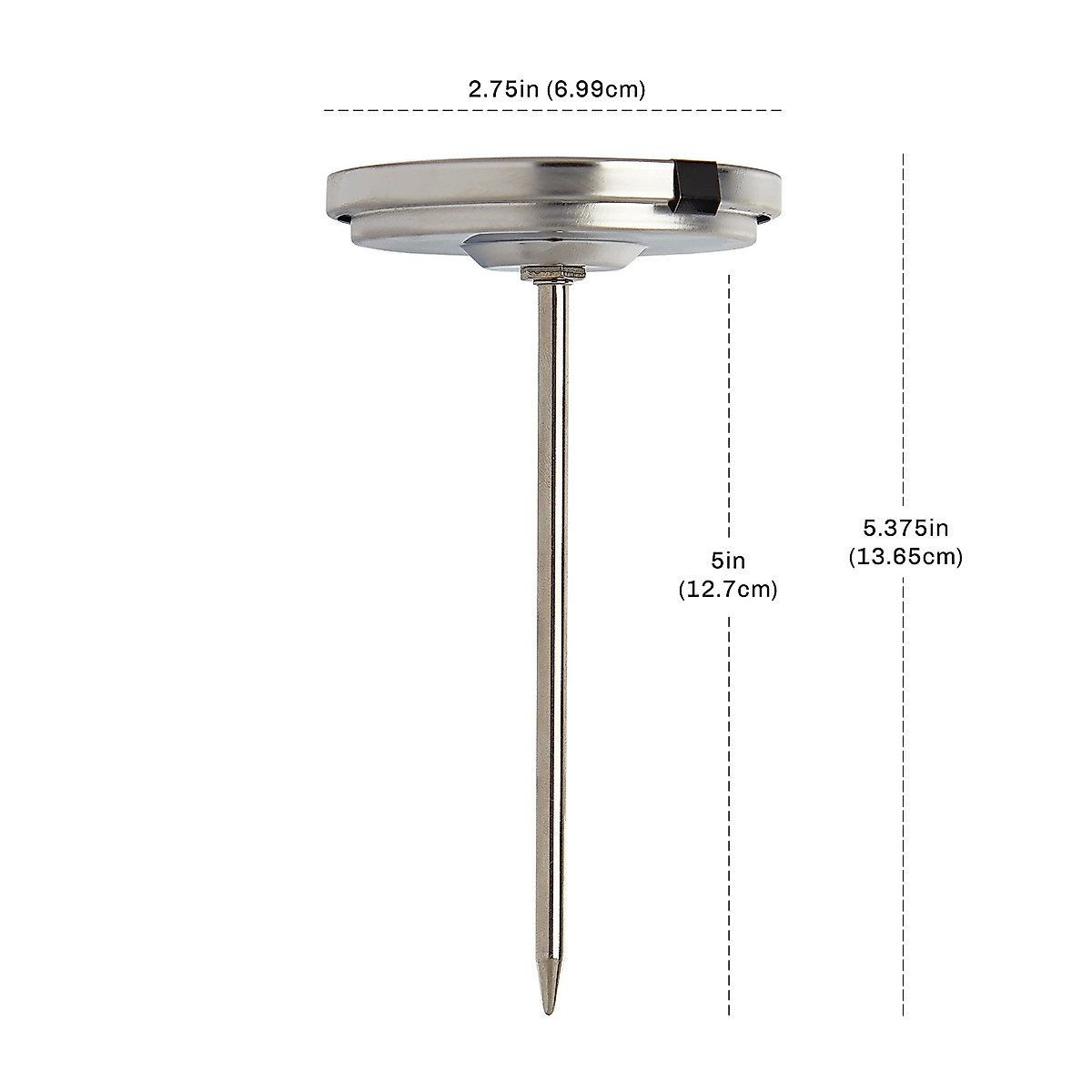 CDN ProAccurate® Glow-in-the-Dark Meat Thermometer for Precise Ovenproof Poultry Cooking - 2" Dial (IRM200-Glow)