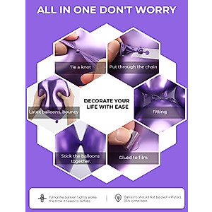 Purple Balloons Garland Arch Kit,132pcs Lavender Lilac Balloons Different Sizes 18/12/10/5 Inch,Pastel Purple Balloons for Graduation Birthday Baby Shower Wedding Party