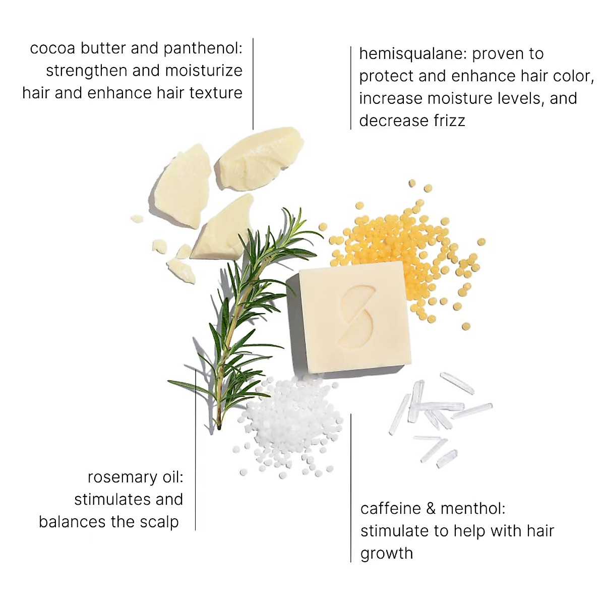 SUPERZERO Nourishing Conditioner Bar for Thinning Hair, Luxury Hair Care, Healing Moisture Creating Soft and Strong Hair, Sulfate Free, Plastic Free, Vegan, and Stylist Recommended