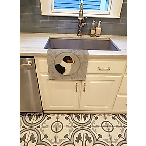 Caroline's Treasures CK2163KTWL Australian Shepherd in The Kitchen Kitchen Towel Dish Cloths Guest Hand Towel Decorative Bathroom Towel for Face,Tea, Dishcloth, Kitchen and Bath