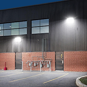 kadision 150W LED Wall Pack 120W 100W Adjustable, 19500lm 5000K 120-277V Dusk-to-Dawn Outdoor Lighting Exterior Light for House Parking Lot Warehouse Entrance, ETL Listed 4 Pack