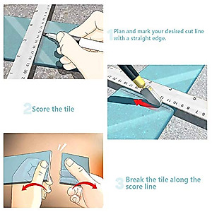 Glass Cutter Tool Set 2mm-20mm Pencil Style Oil Feed Carbide Tip with 2 Bonus Blades and Screwdriver