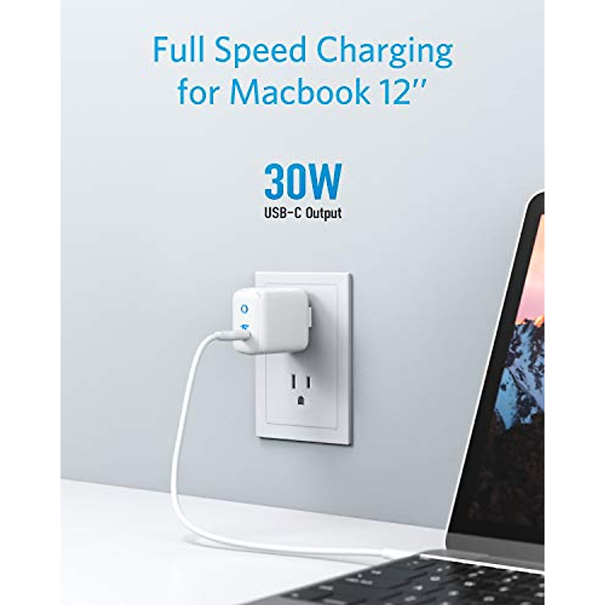 USB C Charger, Anker 30W PIQ 3.0 USB-C Fast Charger Adapter, PowerPort III Mini Compact Charger for iPad/iPad Mini, for iPhone 14/14 Plus/14 Pro/14 Pro Max/13, Pixel, Galaxy, and More