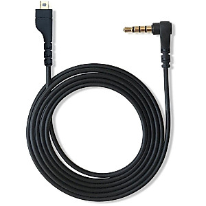 QJYTH Replacement Audio Cable Compatible with Steelseries Arctis 3 Headset, Aux Cable for Steel Series Arctis3, Arctis 5, Arctis Pro Headset, 1.5 m Black Cord