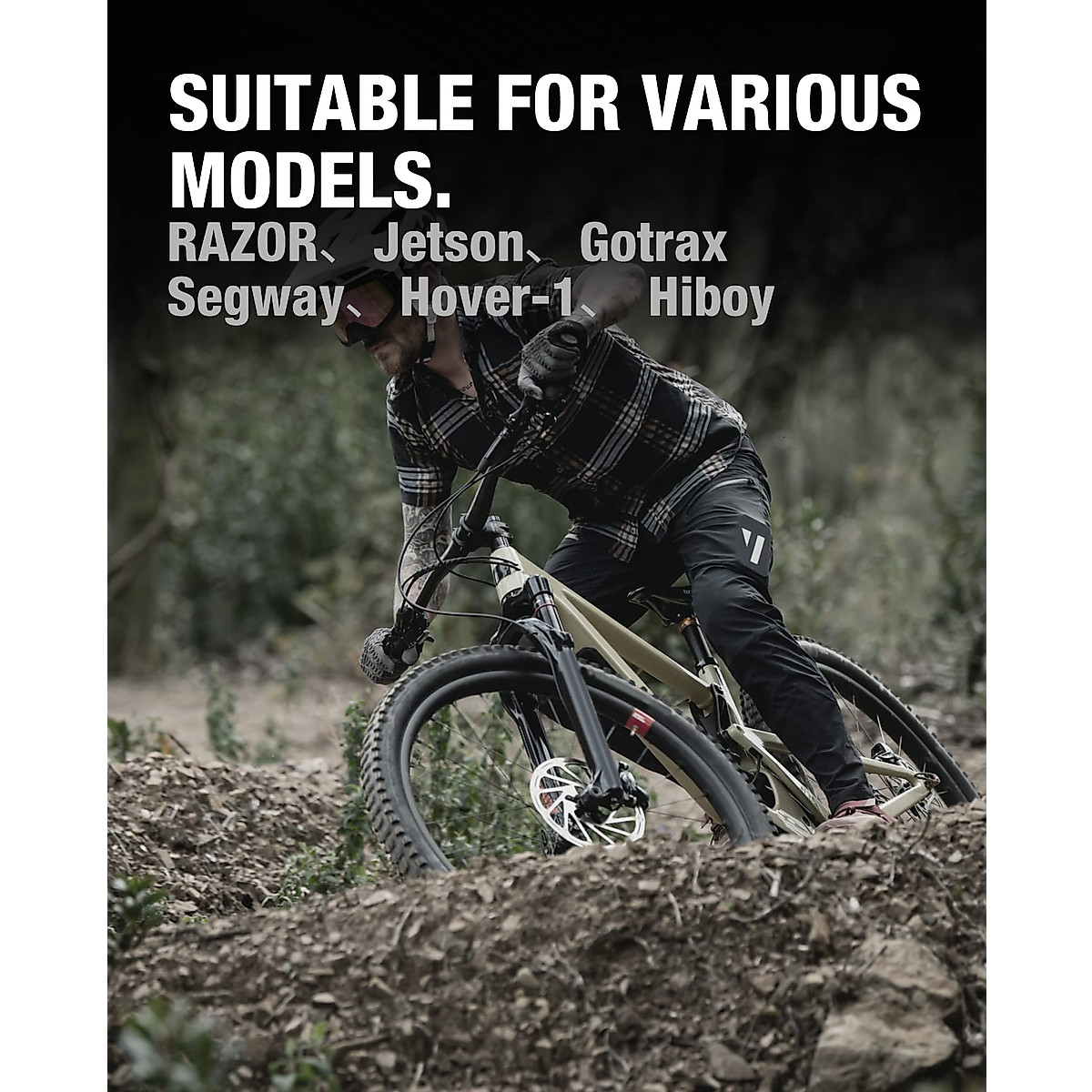 stio Universal Power Adapter Charger for Gotrax/Hiboy, 42V/36V 2A GX16 GX12 3Pins DC5.5-2.5/2.1 XLR 3Prong Connector Power Supply for 36V Lithium Battery UL Certified Charger