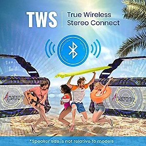 Alpatronix Bluetooth Speaker 60W(80W Max), IPX6 Waterproof, Portable, Wireless, 8000mAh Power Bank, Handsfree, Shockproof, TWS, DSP, Stereo, Subwoofer, TF Card, NFC, AX500, Indoor&Outdoor–Black