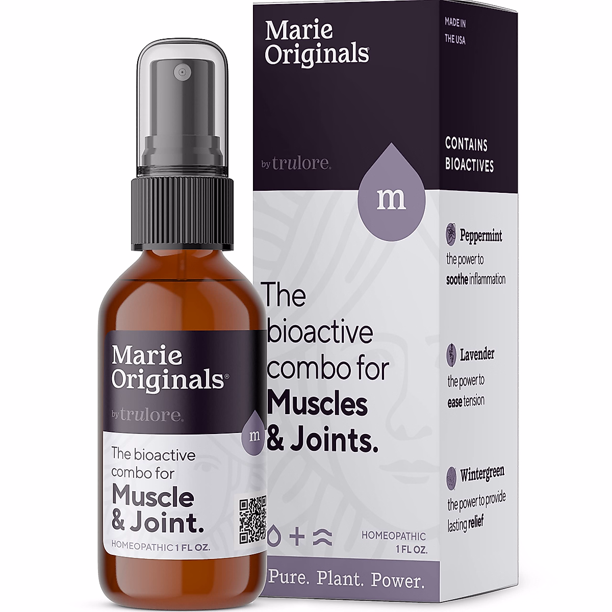 Marie Originals All Natural Muscle and Joint Rub, Alleviates Ache and Sore Muscles, Pain and Discomfort. Essential Oil Blend with Juniper, Peppermint, Lavender and Wintergreen