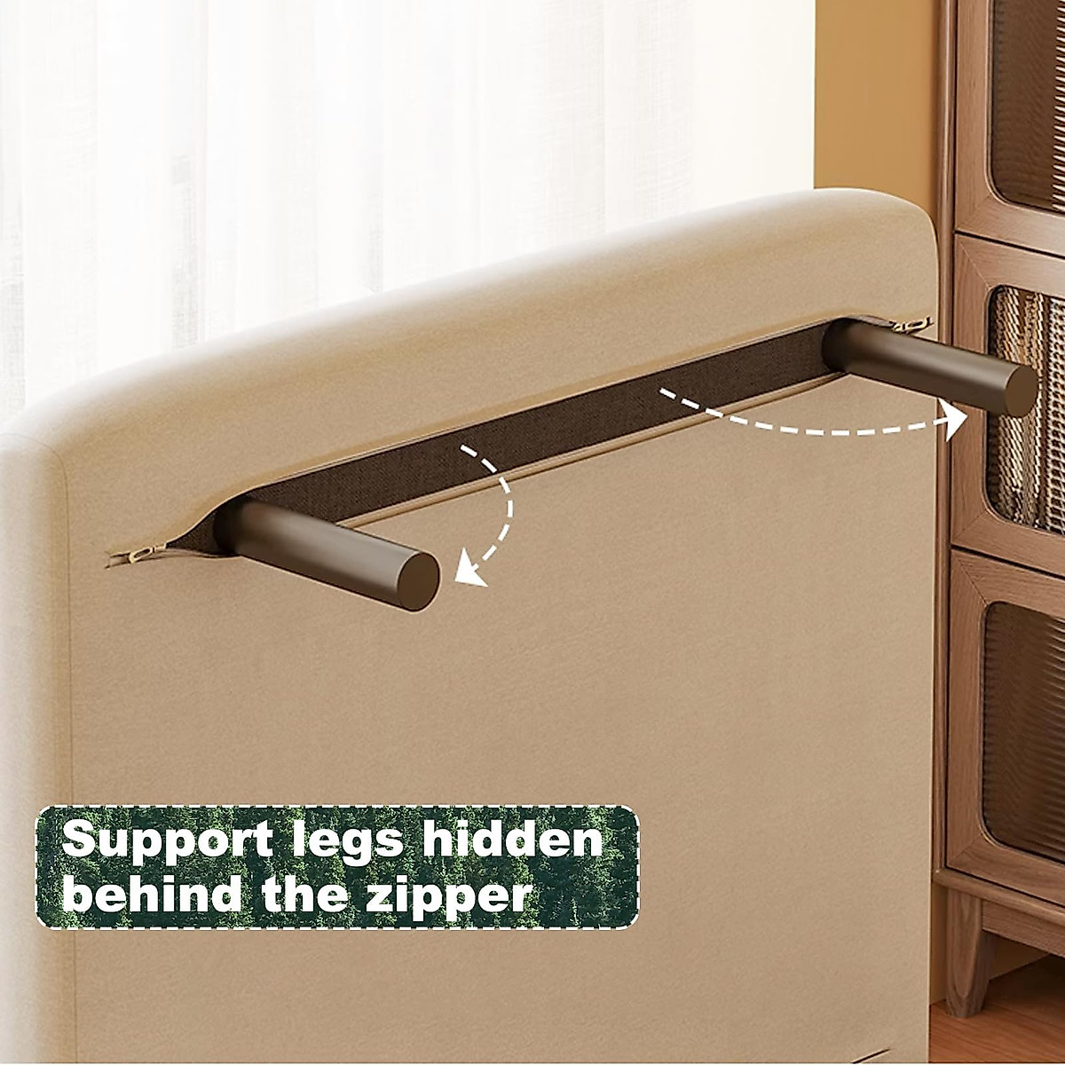 AQIMUELE Convertible Sleeper Chair Bed, 3-in-1 Single Chair Bed Sleeper for Adults with Adjustable Backrest for Living Room, Bedroom