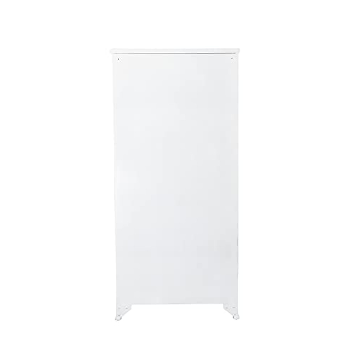 Creative Co-Op Metal Shelves & 4 Doors Cabinets and Shelf Units, White