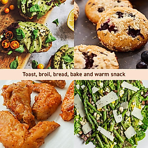 Elite Gourmet ETO236 Personal 2 Slice Countertop Toaster Oven with 15 Minute Timer Includes Pan and Wire Rack, Bake, Broil, Toast, Black