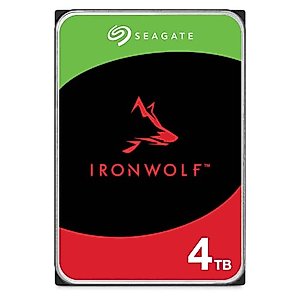 Seagate IronWolf ST4000VN006 4 TB Hard Drive - 3.5" Internal - SATA (SATA/600) - Conventional Magnetic Recording (CMR) Method