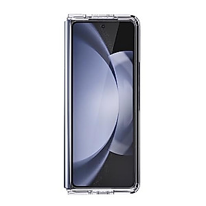 Speck Clear Samsung Galaxy Z Fold 5 Case - Foldable, Scratch Resistant & Drop Protection - Anti-Yellowing Clear Phone Case for Galaxy Z Fold 5 - Presidio Perfect-Clear