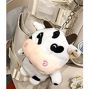 YOUNE Kawaii Backpack, with Kawaii Pin and Cute Accessories Backpack Cute Aesthetic Backpack for School Capacity Rucksack, Beige