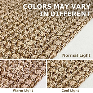 IOHOUZE Small Area Rug 2'x3' Washable Boho Rugs for Entryway Rubber Backing Kitchen Rugs Indoor Outdoor Doormat Throw Rug Floor Carpet for Entrance Kitchen Bathroom, Tan/Brown