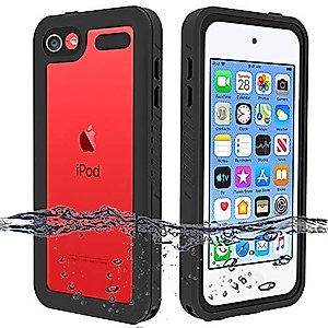 BESINPO Waterproof Case for iPod Touch 7 / iPod Touch 6 / iPod Touch 5, 360 Full-Body Built-in Screen Protector Dustproof Shockproof Snowproof Case for iPod Touch 5th/6th/7th Generation for Snorkeling