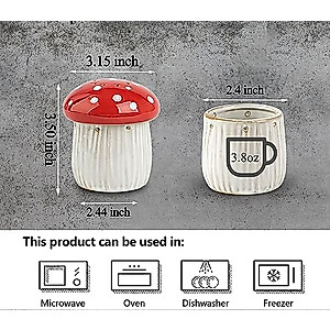 Mushroom Baking Soda Holder For Fridge Deodorizer Ceramic Baking Soda Fridge Holder Odor Absorber Container Smell Remover Cute Fridge Deodorizer Refrigerator Odor Eliminator(No Soda)