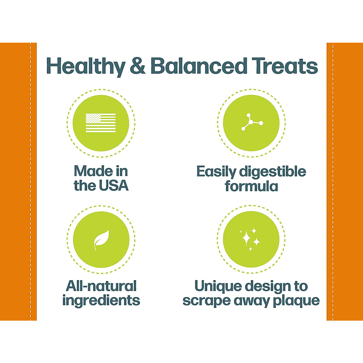 Fido Naturals Doozie Bones Dental Care Treat for Dogs, Peanut Flavored, Made with Sunflower, Chia, & Flax Seeds-Naturally Freshens Breath, Reduces Plaque & Whitens Teeth 21ct - Mini Treats (Pack of 3)