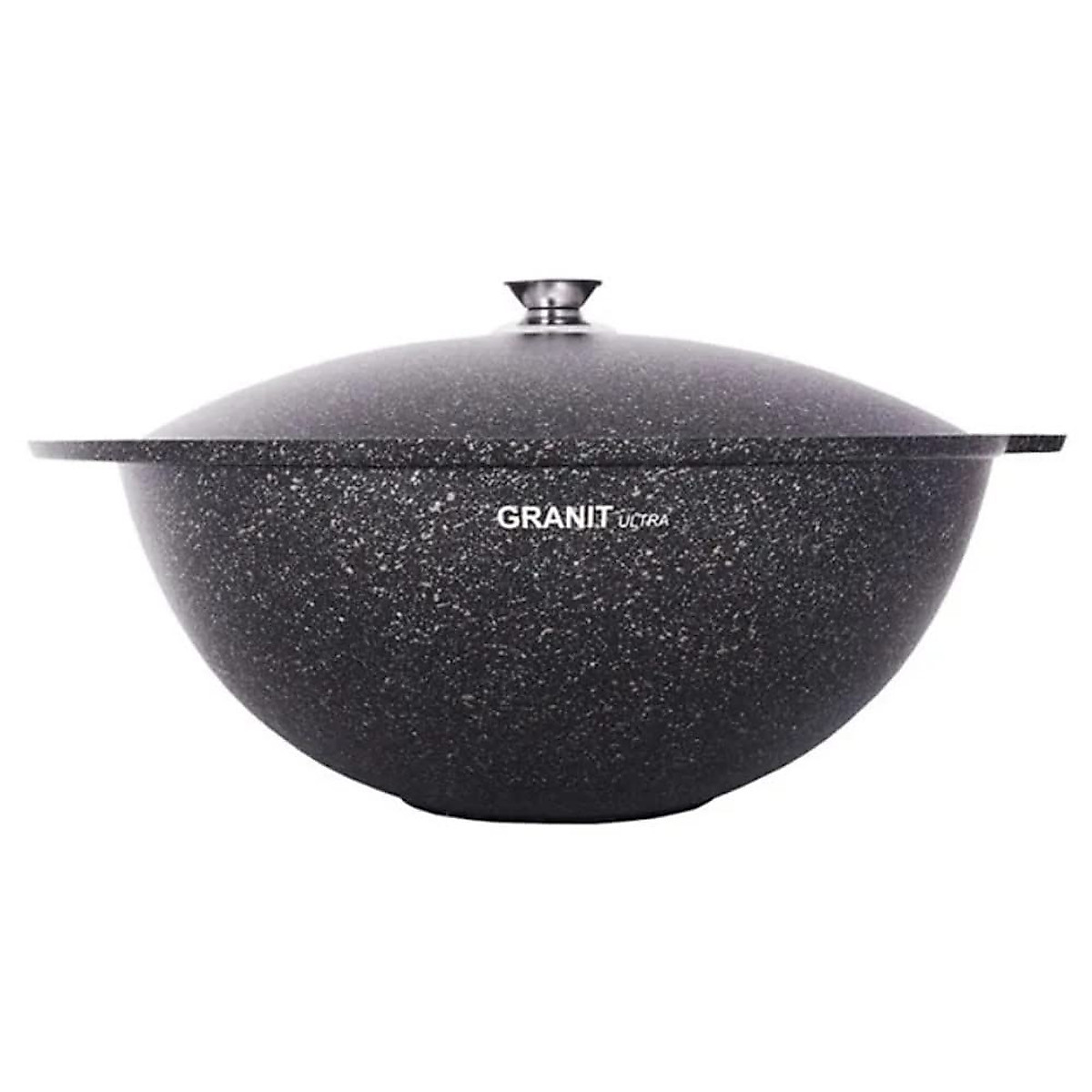 Aluminum Wok Kazan Cooking Pot Granit Ultra Non-Stick Kazan for Making Pilaf with Lid Camping Cookware Dutch Oven Kitchen Pot (6.3-qt. (6 L))