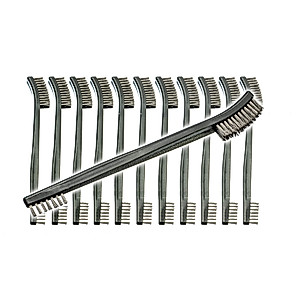 SE 7� Double-Ended Cleaning Brushes with Stainless Steel Bristles (12-Pack) - 7621SB-12