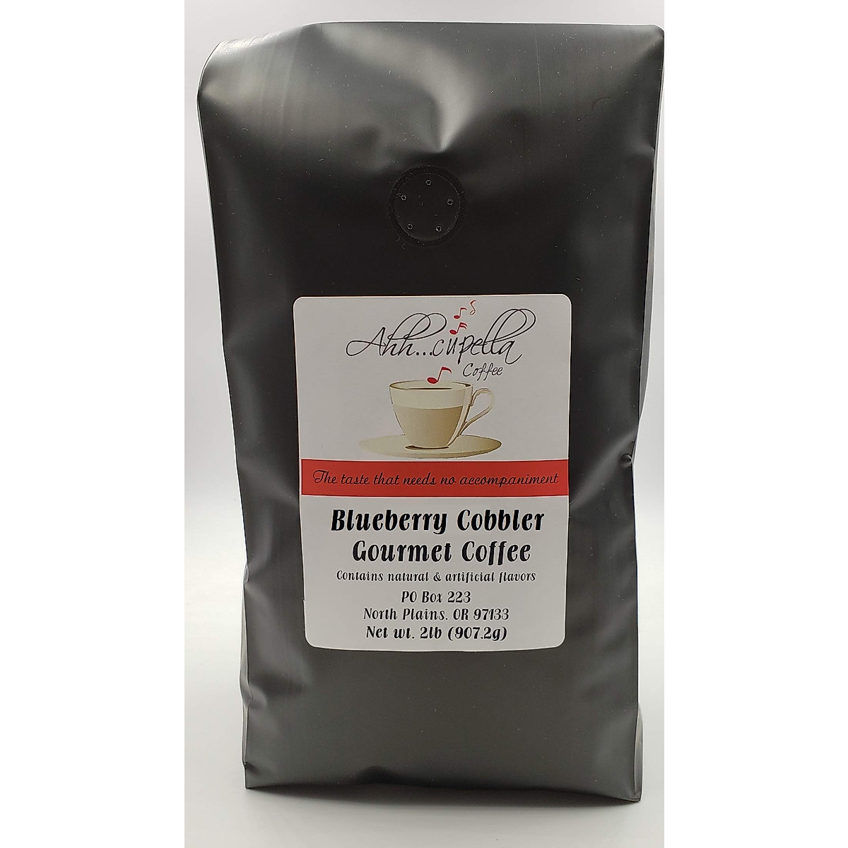 Ahh..Cupella Premium Gourmet Blueberry Cobbler Flavored Ground Coffee, 32oz bag