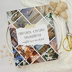 Inspirational Vision Board Book - A Complete Supplies Kit to Unleash Your Dreams/Goals with Motivational Pictures, Quotes & Clip Art - Perfect Magazine for Achieving Success in All Areas of Your Life