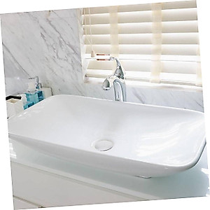 CORHAD 6 Pcs Sewer Panel Bathroom Sink Drain up drain stopper sink stopper replacement kit flume bounce sink stopper bath sink Drain Stopper Cover Stainless steel wash basin Accessories