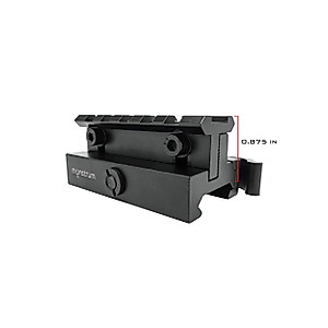 Monstrum P330 Marksman 3X Prism Scope | RM5-AH Adjustable Height Riser Mount with Quick Release | Bundle