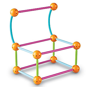 Learning Resources Dive into Shapes! A Sea and Build Geometry Set, 129 Pieces, Ages 6+, Geometry for Kids, Develops Shape Recognition, Back to School Games,3D Shapes for Kids