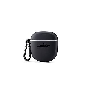 Bose Case Cover for QuietComfort Earbuds II, Protective Silicone Exterior, with Aluminum Carabiner for Convenient Carrying, Triple Black