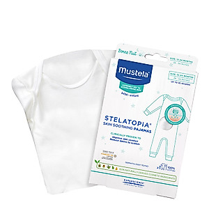 Mustela Stelatopia Skin Soothing Pajamas - Baby Pajamas for Eczema-Prone Skin - with Natural Avocado & Sunflower Oil - 12 to 24 Months,1 Count (Pack of 1)