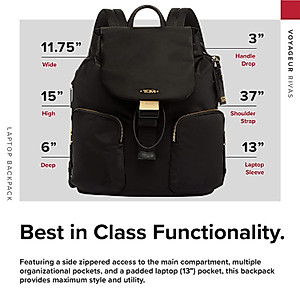 TUMI - Voyageur Rivas Backpack - 13 Inch Computer Bag for Women - Black