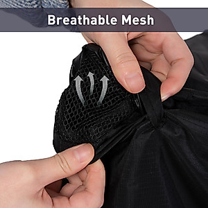 SUNCREAT Lawn Egg Chair Cover, Patio Furniture Cover for Indoor Outdoor Lounger, Black