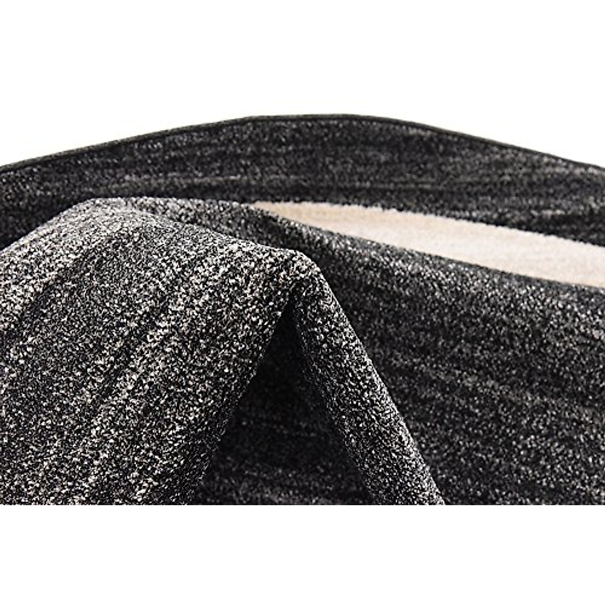 Unique Loom Del Mar Collection Area Rug - Maria (7' 10" Round, Black/ Ivory)