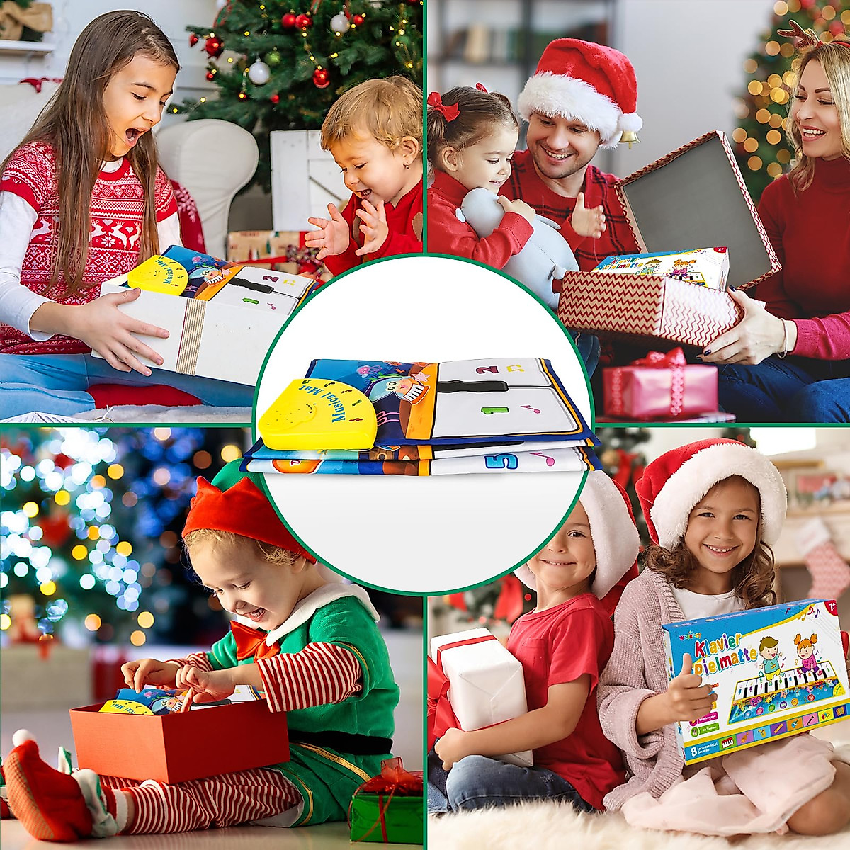 Foayex Valentines Day Gifts for Toddlers Boys & Girls Toys,Foldable Musical Toys, Learning Floor Mat with 8 Instrument Sounds-Touch Play for Early Education, Birthday Gifts for Baby Boys Girls