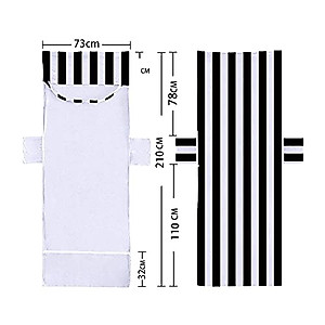 Beach Chair Cover Microfiber Chaise Lounges Chair Towel Cover Stripe Lounges Chair Covers with Side Pockets for Sun Lounger Pool Sunbathing Garden Beach Hotel