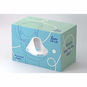 The Otter Topper | Urinal Adapter for Potty Training and Beyond, Easy-to-Clean, Made in USA, Age 2-7 Boys' Urinal Trainer with Sleek Design to Keep Kids' Bathroom Clean from Loo La La