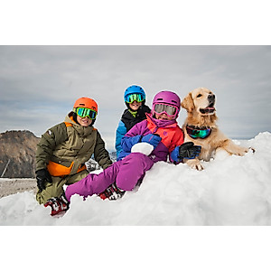 Giro Crue Kids Ski Helmet - Snowboard Helmet for Youth, Boys & Girls - Matte Bright Pink - S (52-55.5 cm)