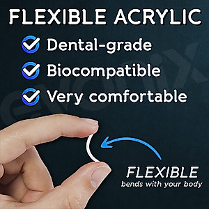 Evonix 2pc 16g Pink Dental-Grade Acrylic Curved Barbell 3mm Spike Eyebrow Belly Bar Lip Tragus Ring Piercing Jewelry - 8mm