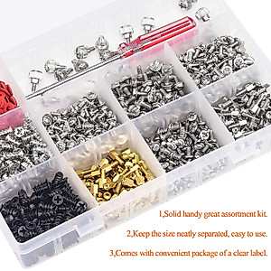 HELIFOUNER 810 Pieces Computer Standoffs Screws Assortment Kit with a Screwdriver