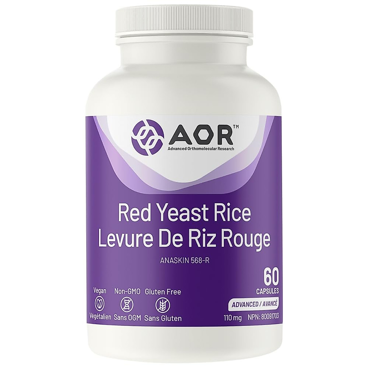 AOR Red Yeast Rice, 60 CT