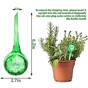 FEEMIC Indoor Plant Watering Globes Automatic Self Water Bulbs Aqua Water Globe Irrigation Device Decorative Hand-Blown Glass
