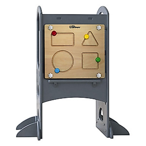 Little Partners Developmental Toddler Busy Board, Cognitive Activity Puzzle Educational Toy Sensory Board for Kids, Smart Games & Manipulatives for Preschoolers (Match 'N Play)