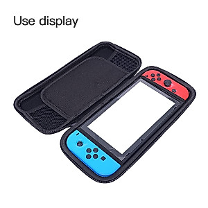 FWIW Cute Squirrel Acorns Carrying Case Compatible with Nintendo Switch / Switch OLED Protective Hard Shell Travel Bag, with 10 Games Card Slots for Switch Console & Accessories