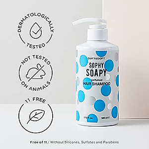 DUFT & DOFT Soapy Soapy Perfumed Hair Shampoo 500ml (16.9 fl.oz.) - Refreshing Clean Soapy Scent, Hypoallergenic pH-Balanced Scalp Care Soft Foaming Silicone-Free Shampoo, Refreshing Fragrance