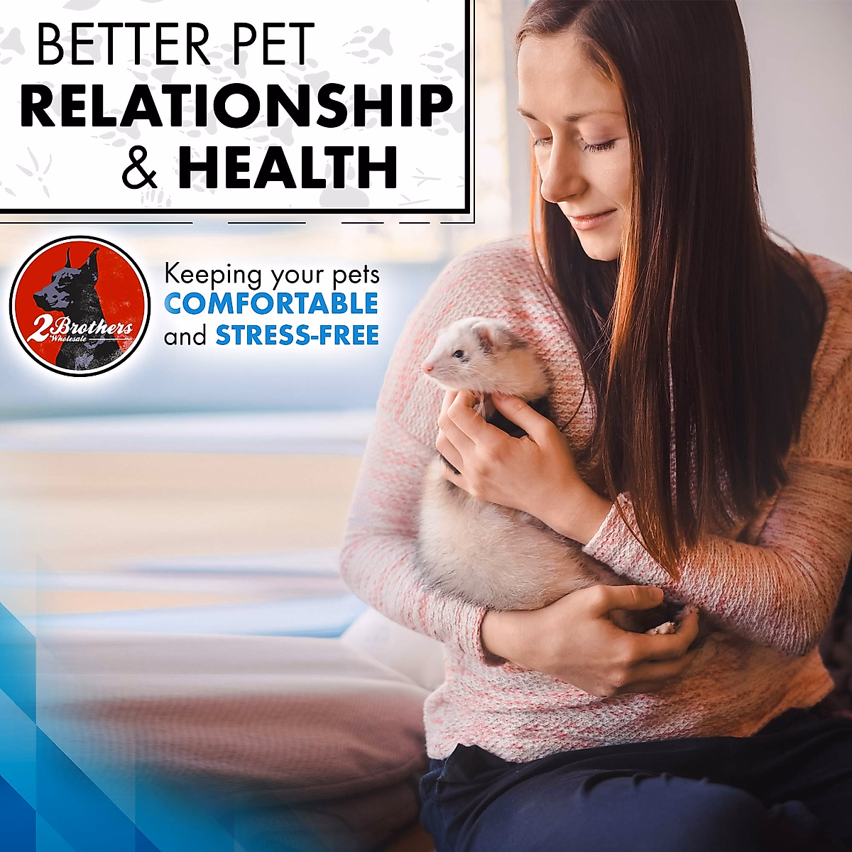 2 Brothers Wholesale Ferret Hammock for Cage - Plush Double Bunk Bed Hanging Clips - Perfect for 2 or More Small Pets! (Rats, Ferrets, Hamsters, Guinea Pigs, Chinchillas & Squirrels) - Black