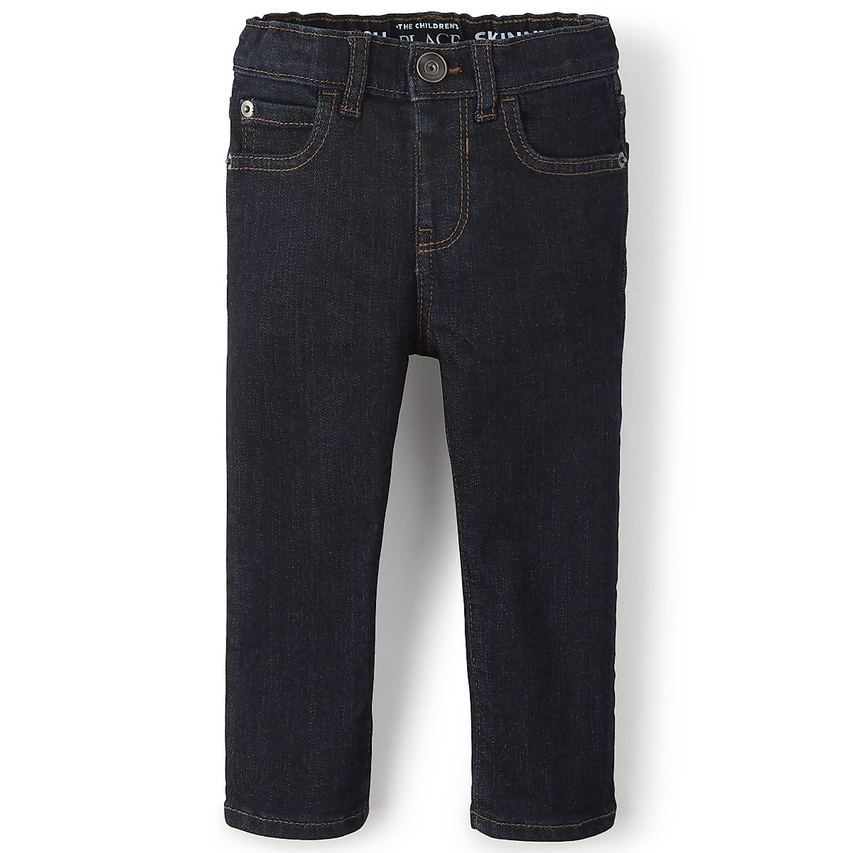 The Children's Place Baby Boys and Toddler Boys Stretch Skinny Jeans, Dark Rinse Wash, 3T