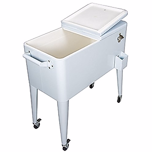 Permasteel 80 Quart Portable Cooler in White
